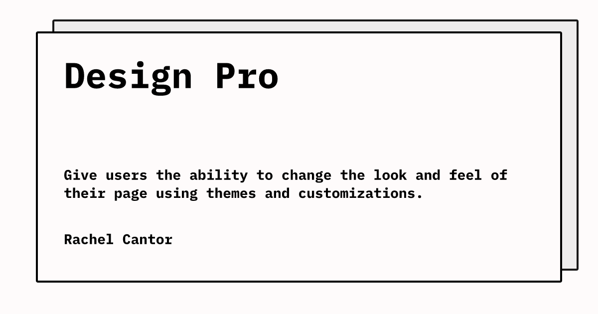 Design Pro | Rachel Cantor